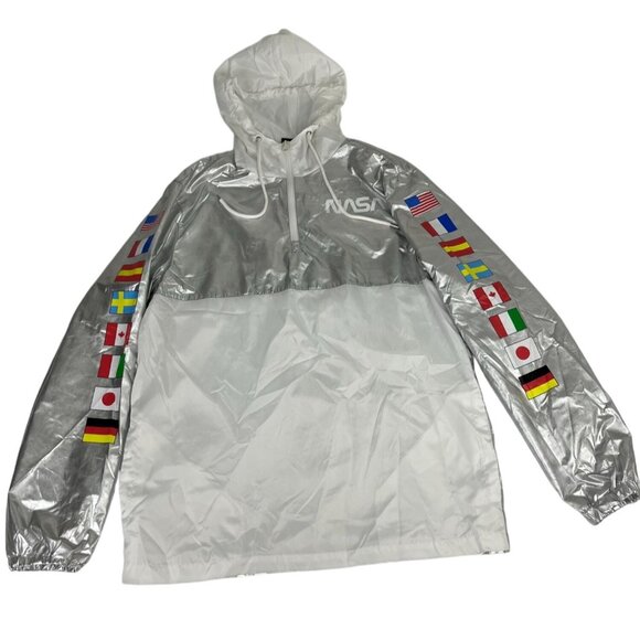 Hyper Space | Jackets & Coats | Hyper Space Nasa Flags Metallic Hooded ...